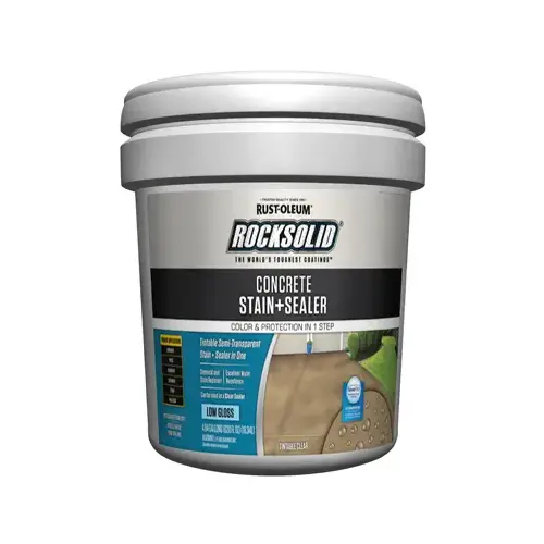 Rust-Oleum 322854 RockSolid Concrete Stain & Sealer, Semi-Transparent ...