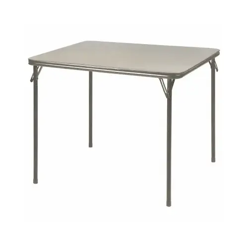 PLASTIC DEVELOPMENT GROUP LLC 807T Card Table, Vinyl Padding, Beige, 34 ...