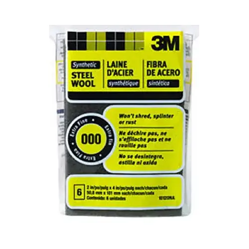 3M 10120NA #000 Extra Fine Synthetic Steel Wool Pads Buy Now