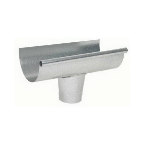 AMERIMAX HOME PRODUCTS DE2653 Gutter End With Drop Outlet, Galvanized ...