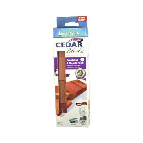 Household Essentials 30273 4-Pk. Cedar Lavender Infusion Blocks Buy Now