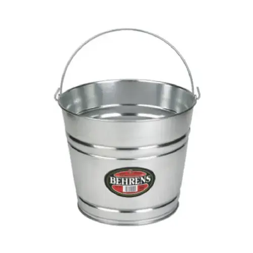Behrens 1214GS Behrens Utility Pail, 14 qt Capacity, Steel, Galvanized ...