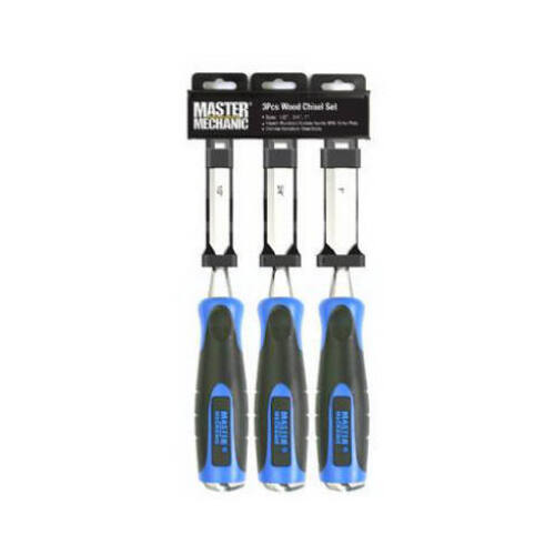 HANGZHOU GREAT STAR INDUST 519754 3-Piece Bi-Material Wood Chisel Set