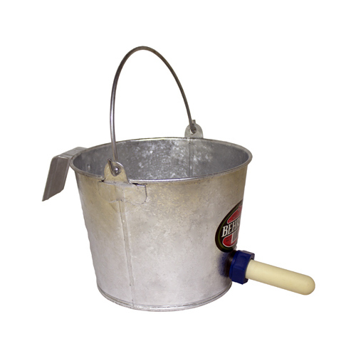 Behrens 8NP Calf Nipple Pail, Steel, 8-Qt.