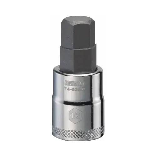 DEWALT DWMT74635OSP Fractional Hex Bit Socket, 1/2 in Tip, 3/8 in Drive ...