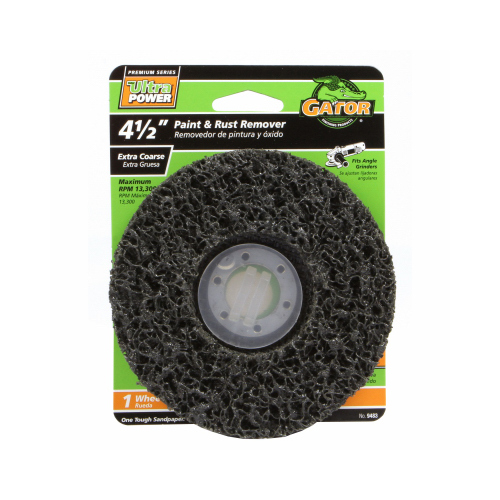 GATOR 9483GA 9483 Sanding Disc, 4-1/2 in Dia, 4-1/2 in Arbor, 60 Grit ...