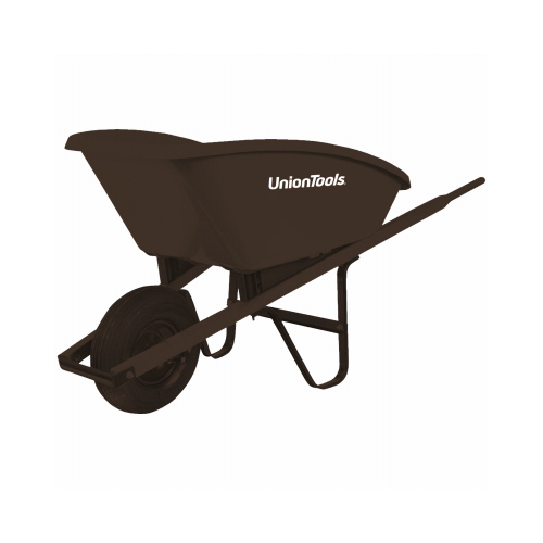 UnionTools SP5U16 Wheelbarrow, Poly, Pneumatic Wheel, 13-1/4 in Wheel