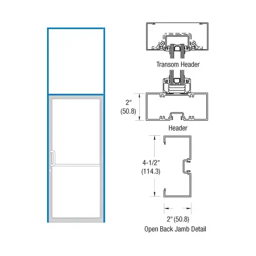 CRL-U.S. Aluminum 0B91222 Custom Size Dark Bronze/Black Anodized Class ...