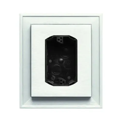 BORAL BUILDING PRODUCTS 130010010123 Electrical Mounting Block, White ...