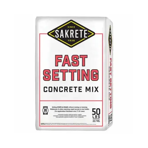 SAKRETE OF NORTH AMERICA 65305535 Fast-Setting Concrete Mix, 50-Lb. Buy Now