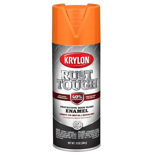 KRYLON K09264008 Rust Tough 12 Oz. Gloss Alkyd Enamel Spray Paint ...