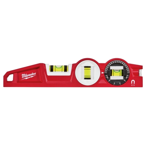 Milwaukee 48-22-5210 Torpedo Level, 10 in L, 3-Vial, Magnetic, Aluminum ...