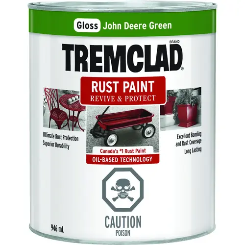 Rust-Oleum 254913 TREMCLAD Rust Paint, Green, 946 mL, Can Buy Now