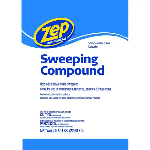 Zep, Inc. MNSWEEP50 Sweeping Compound, 50 lb Bag, Solid, Odorless Pink ...