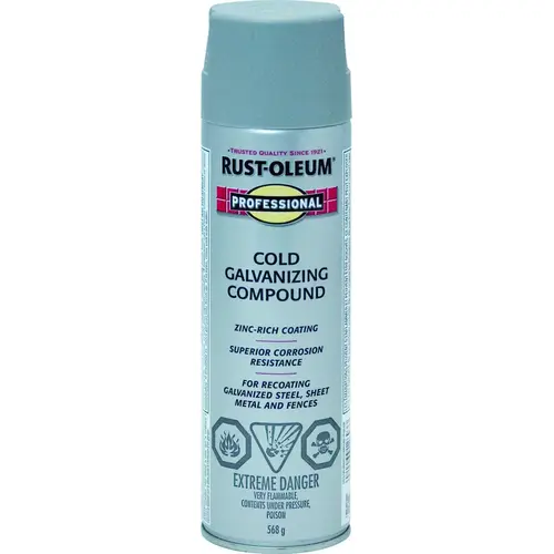 Rust-Oleum V2185838C Cold Galvanizing Primer, Gloss, Metal Silver, 586 ...