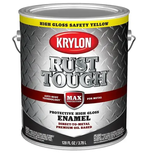 KRYLON K09736008 Rust Tough Enamel, Gloss, Sun/Safety Yellow, 1 gal Buy Now