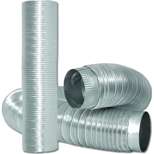 Dundas Jafine MFX46C2XZW 4 In. x 6 Ft. Aluminum Semi-Rigid Dryer Duct ...