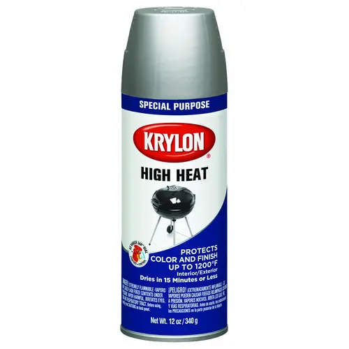 KRYLON K01407777 Spray Paint, Metallic, Aluminum, 12 oz, Aerosol Can ...