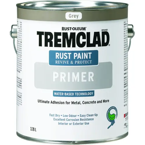 Rust-Oleum 264103WB155 TREMCLAD Rust Primer, Flat, Gray, 3.78 L, Can ...