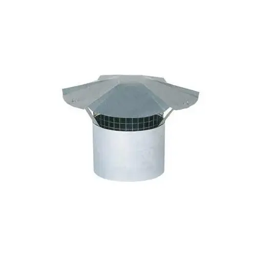 IMPERIAL GV0600 Rain Cap with Arrestor, 8 in Dia, Galvanized Steel Buy Now