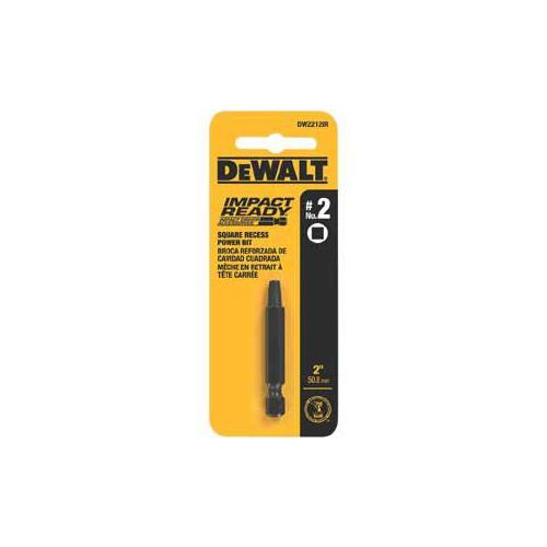 DEWALT DWA3SQ2IR DWA3SQ2IR Screwdriver Bit, #2 Drive, Square Drive, 1/4 ...