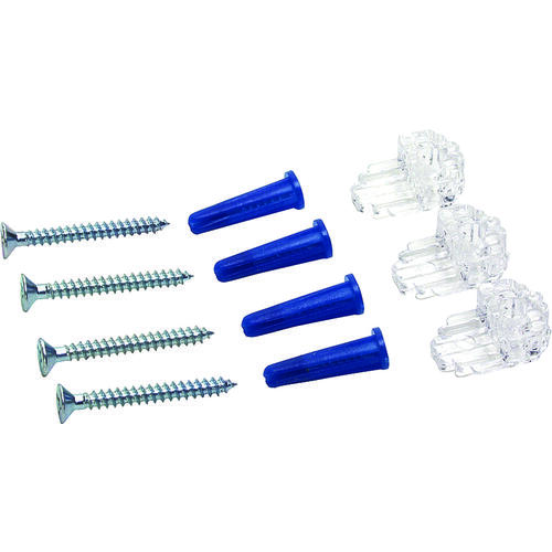 ProSource PH-121144-PS Mirror Holder, Plastic, Clear, Clear, Screw ...