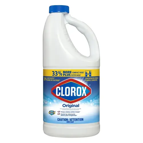 CLOROX 01731 Original Concentrated Bleach, 2.4 L, Liquid, Bleach Clear ...