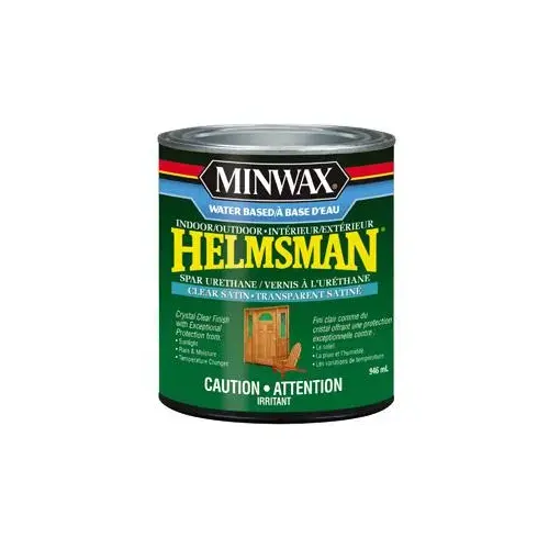 Minwax CM6305204 Helmsman Water Based Spar Urethane, Satin, Liquid, 946 ...