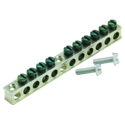 Eaton GBKP10P Ground Bar Kit, 4.7 in L, 10 -Terminal