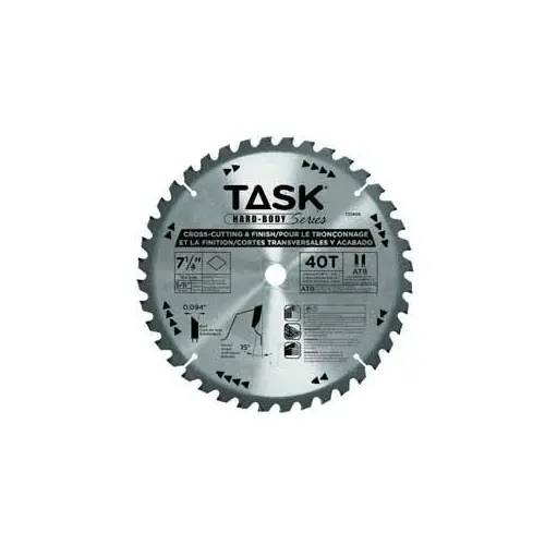 Task Tools XT1040B Supercut Ripping and Cross Cutting Saw Blade, 10 in ...