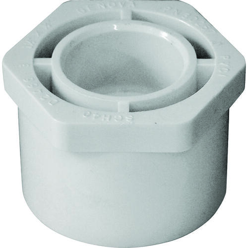 Lasco 437210BC Reducing Bushing, 1-1/2 x 3/4 in, Spigot x Slip, PVC ... Lasco 437210BC Reducing Bushing, 1-1/2 x 3/4 in, Spigot x Slip, PVC ...