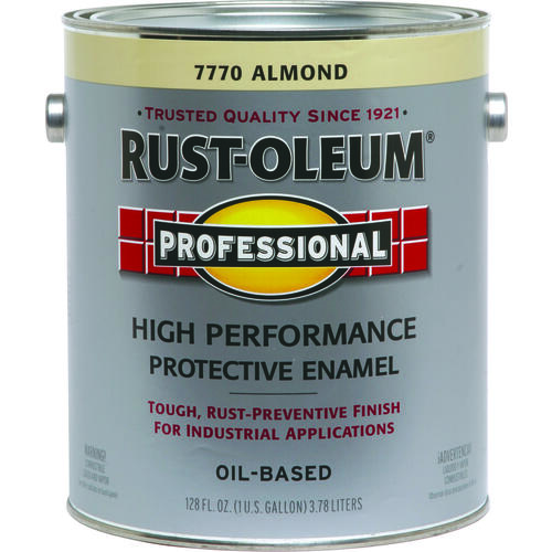 Rust-Oleum 7770402 PROFESSIONAL Protective Enamel, Gloss, Almond, 1 gal Can