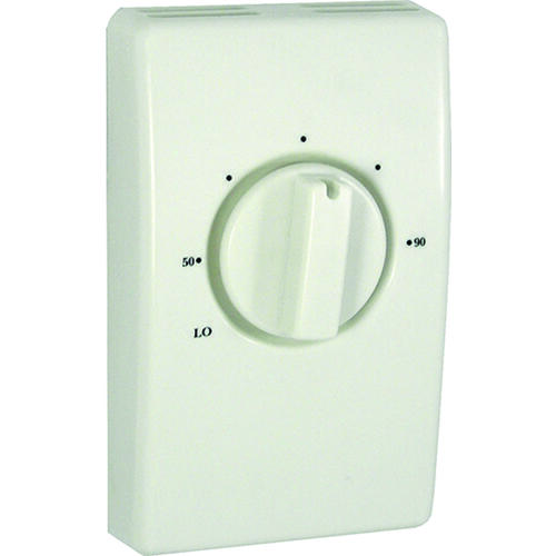 TPI S2022 Thermostat, Single-Pole, White