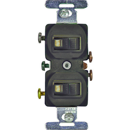 Eaton 271B-BOX Combination Toggle Switch, 15 A, 120/277 V, Screw ...