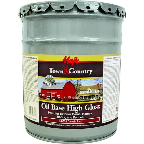 Majic Paints 8-0034-5 Town & Country Exterior Barn & Fence Paint, Oil ...