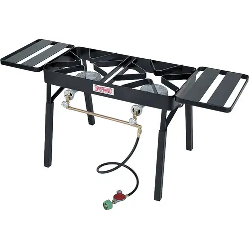 Bayou Classic DB375 110,000 BTU Propane Gas Dual Burner Patio Stove ...
