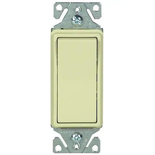 Eaton 7513V-BOX 7500 Rocker Switch, 15 A, 120/277 V, 3-Way, Lead Wire ...