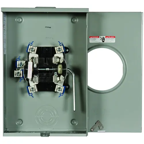 Siemens 40405-02MR Meter Socket, 1 -Phase, 200 A, 600 V, 5 -Jaw ...