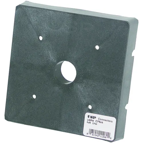 MiTek CPB66 Post Base, 6 x 6 in Post/Joist, Composite Black Buy Now