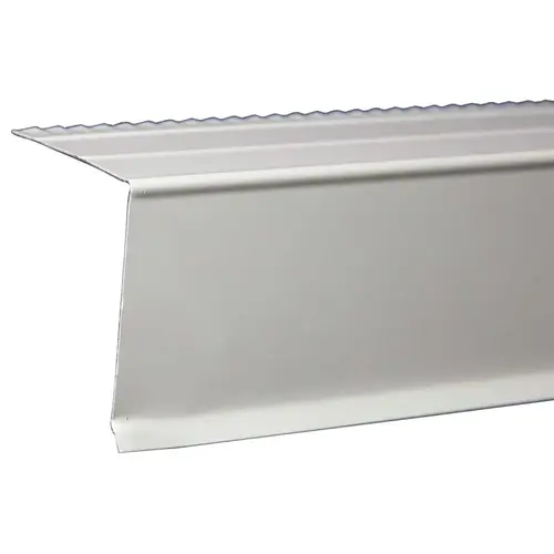 Amerimax 5700200120-XCP25 Drip Edge, 10 ft L, Hemmed Edge, Steel, White ...