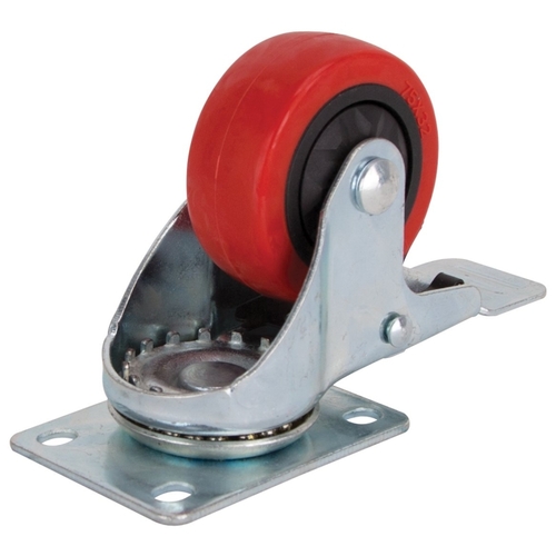 ProSource JC-386-G Swivel Caster with Brake, 3 in Dia Wheel, 30 mm W ...
