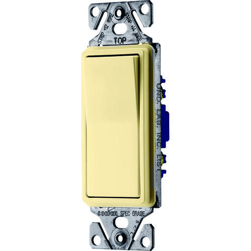 Eaton C7503V-SP 7500 Rocker Switch, 15 A, 120/277 V, 3-Way, Lead Wire ...