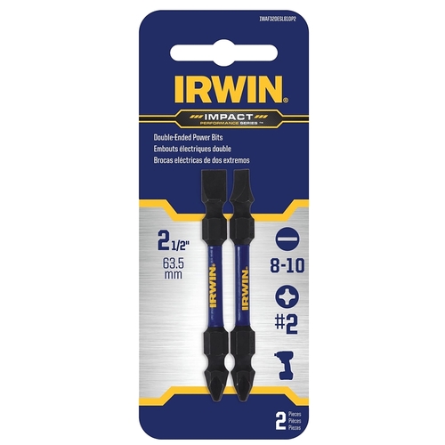 Irwin IWAF32DESL810P2 Double-End Bit, #8-10, #2 Drive, Phillips ...