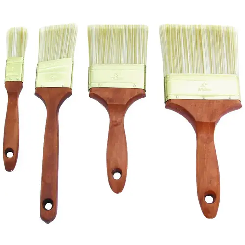 ProSource A 22040 Paint Brush Set, General-Purpose, 1, 2. 3, 4 in Brush ...
