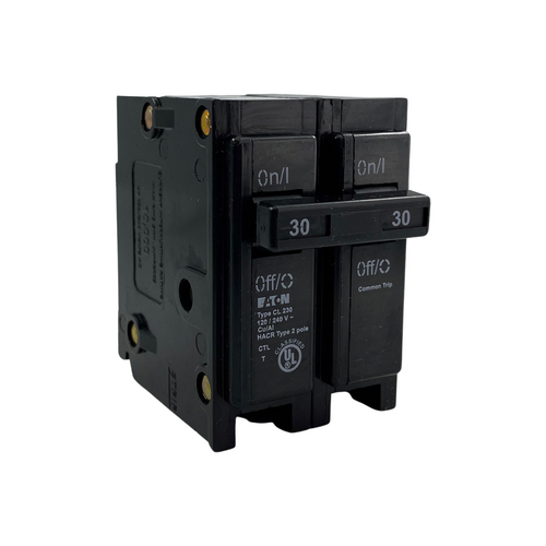 Eaton CL230 Circuit Breaker, Type CL, 30 A, 2 -Pole, 120/240 V, Common ...