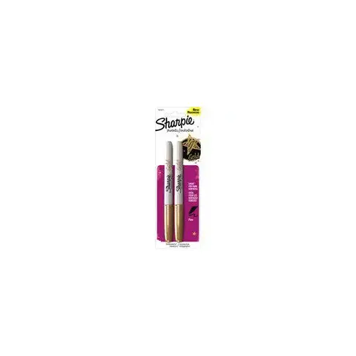 Sharpie 1823813 Permanent Marker, Fine Lead/Tip, Gold Lead/Tip Pair Buy Now