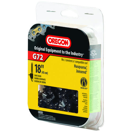 Oregon M72 SpeedCut Chainsaw Chain, 18 in L Bar, 0.05 Gauge, 0.325 in ...