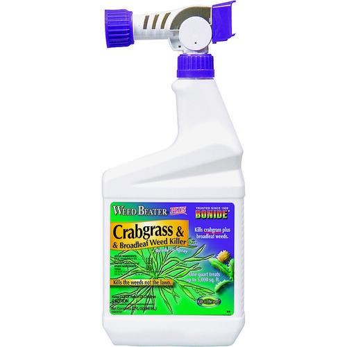 Bonide 066 Crabgrass and Broadleaf Weed Killer, Liquid, Black/Brown, 1 ...