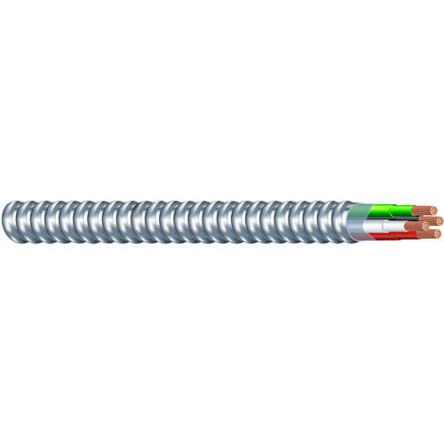 Southwire 68583423 Armorlite Armored Cable, 12 AWG Cable, 3 -Conductor ...
