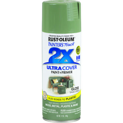 Rust-Oleum 249094 PAINTER'S Touch Gloss Spray Paint, Gloss, Sage Green ...